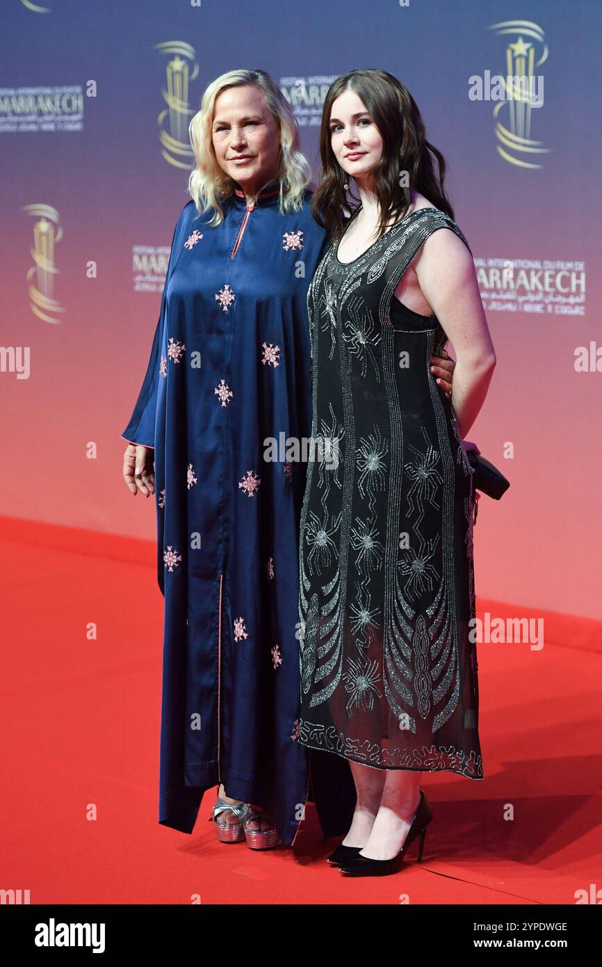 Marrakech, Morocco. 29th Nov, 2024. Patricia Arquette and Harlow Olivia ...