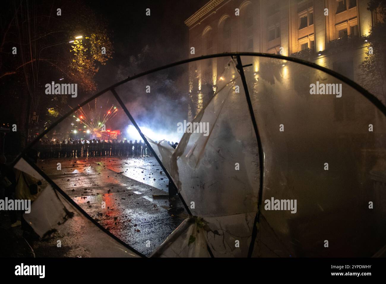 Tbilisi protest november 2024 hi-res stock photography and images - Alamy