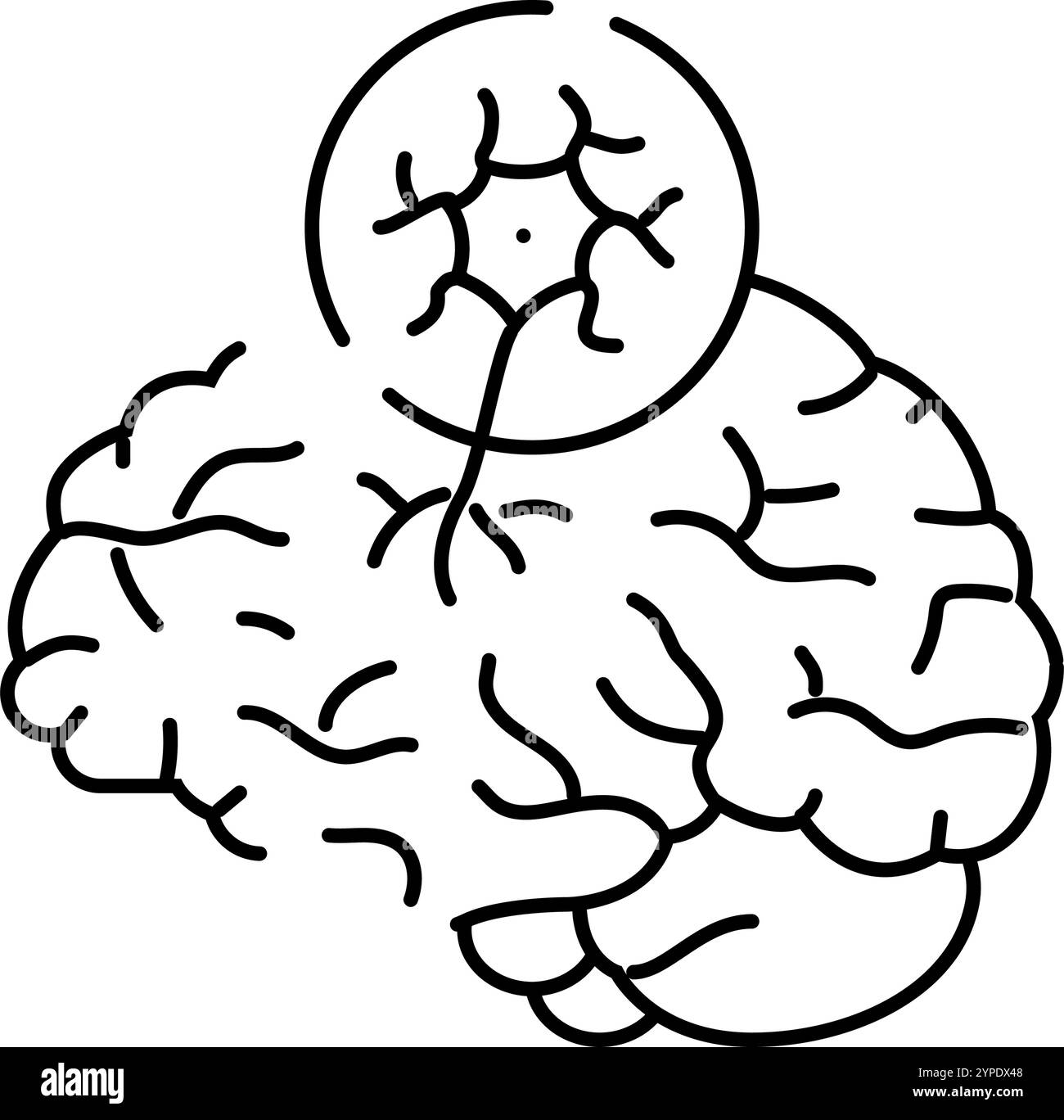 tay sachs disease line icon vector illustration Stock Vector Image ...