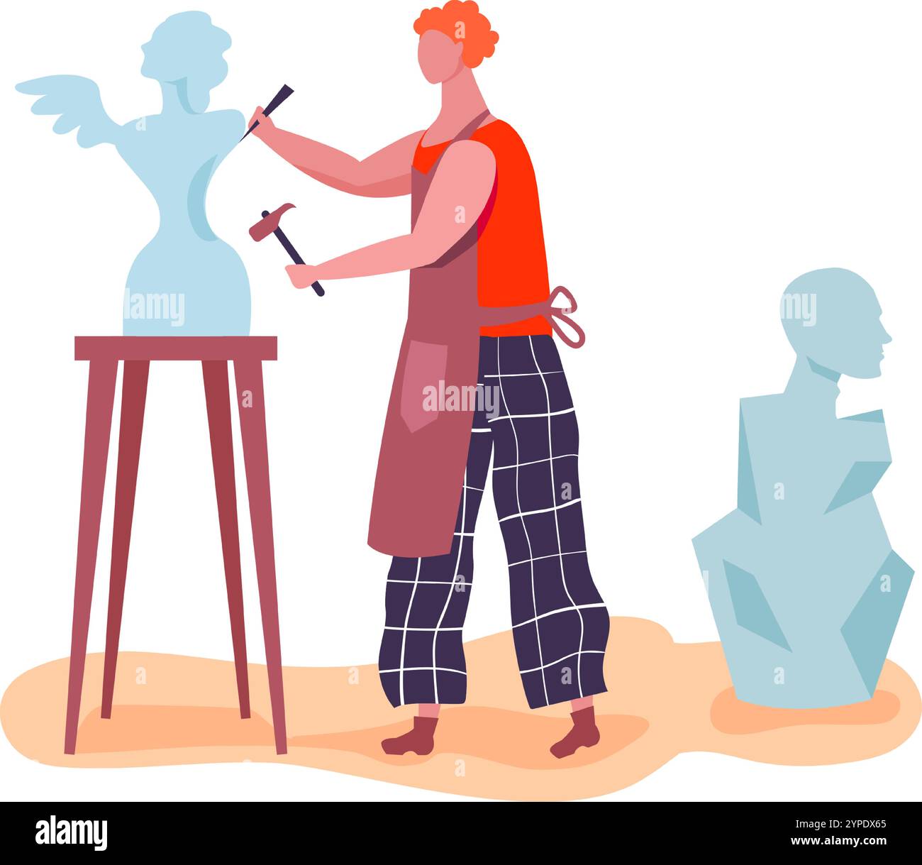 Angel in stone Stock Vector Images - Alamy