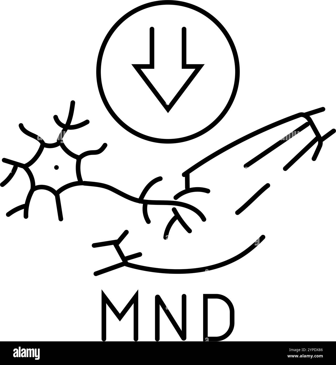 chronic traumatic encephalopathy line icon vector illustration Stock ...