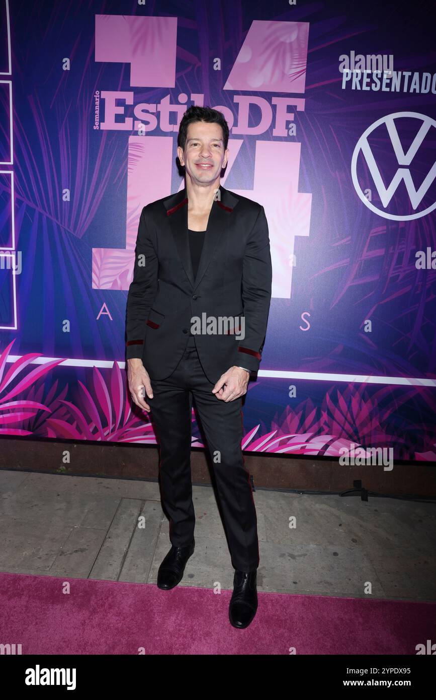 Mexico City, Mexico. 28th Nov, 2024. Yahir attends the pink carpet for ...