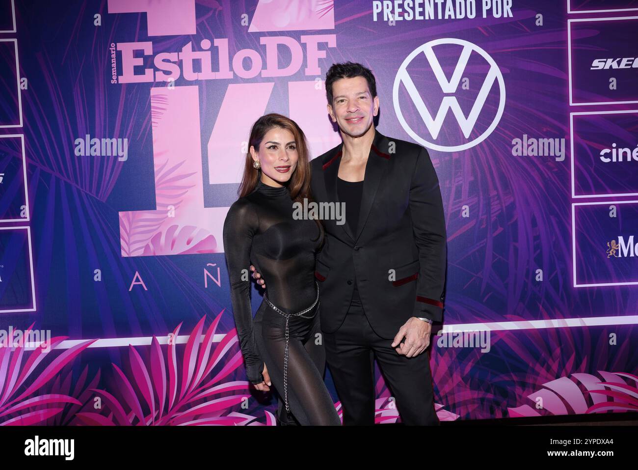 Mexico City, Mexico. 28th Nov, 2024. Maria León and Yahir attend the ...