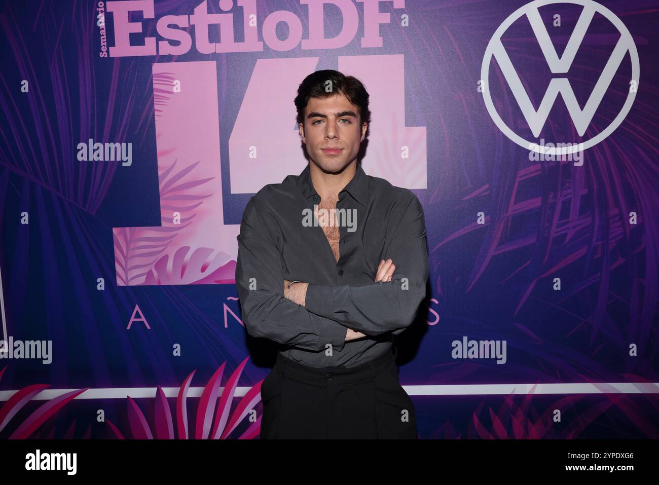 Mexico City, Mexico. 28th Nov, 2024. Alain Said attends the pink carpet ...