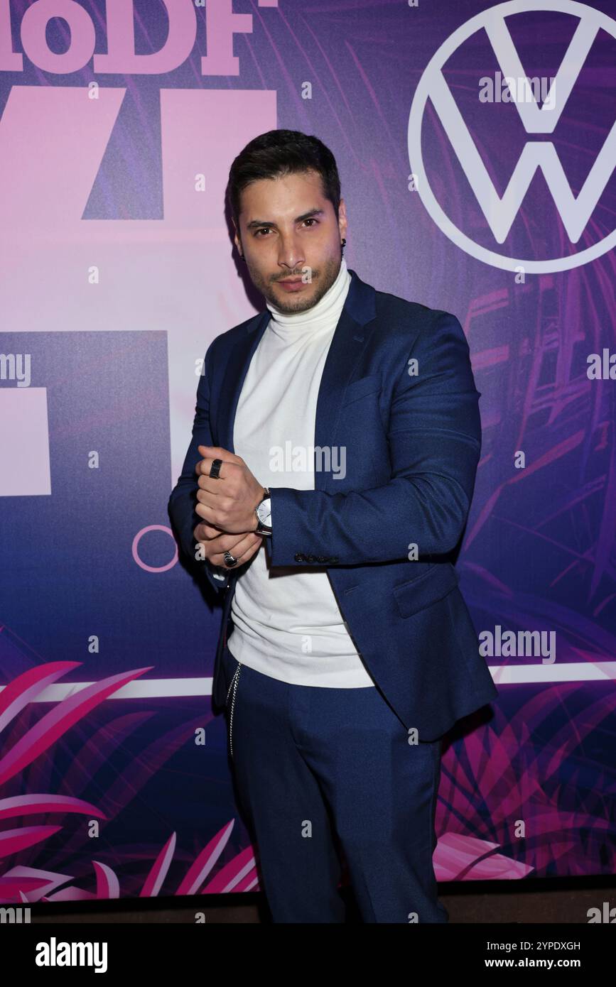 Mexico City, Mexico. 28th Nov, 2024. Álex Perea attends the pink carpet ...