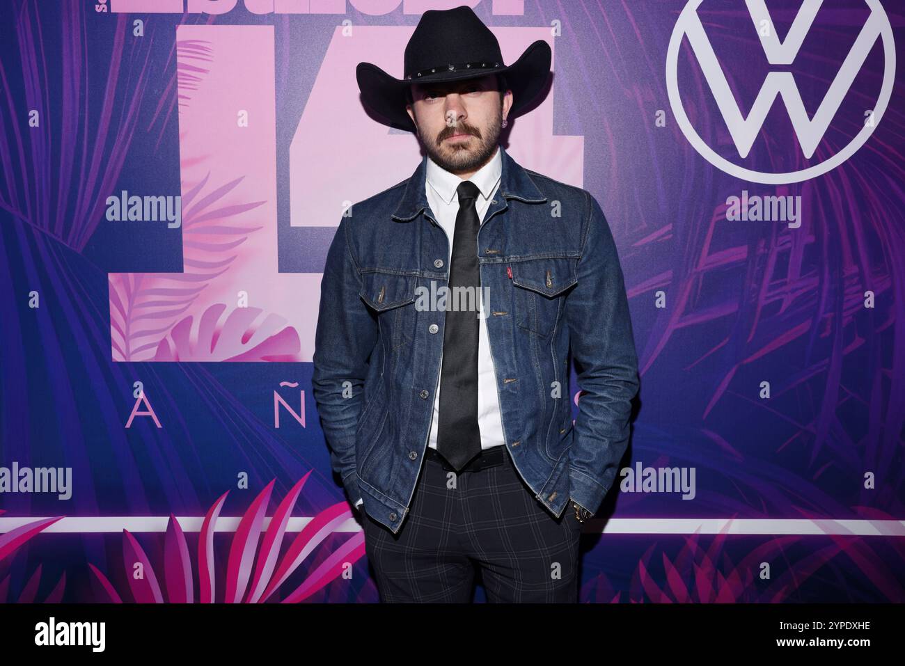 Mexico City, Mexico. 28th Nov, 2024. Gustavo Lugo attends the pink ...