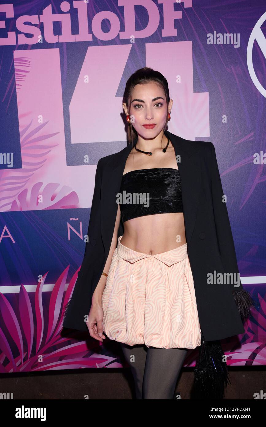Mexico City, Mexico. 28th Nov, 2024. Yare Santana attends the pink ...