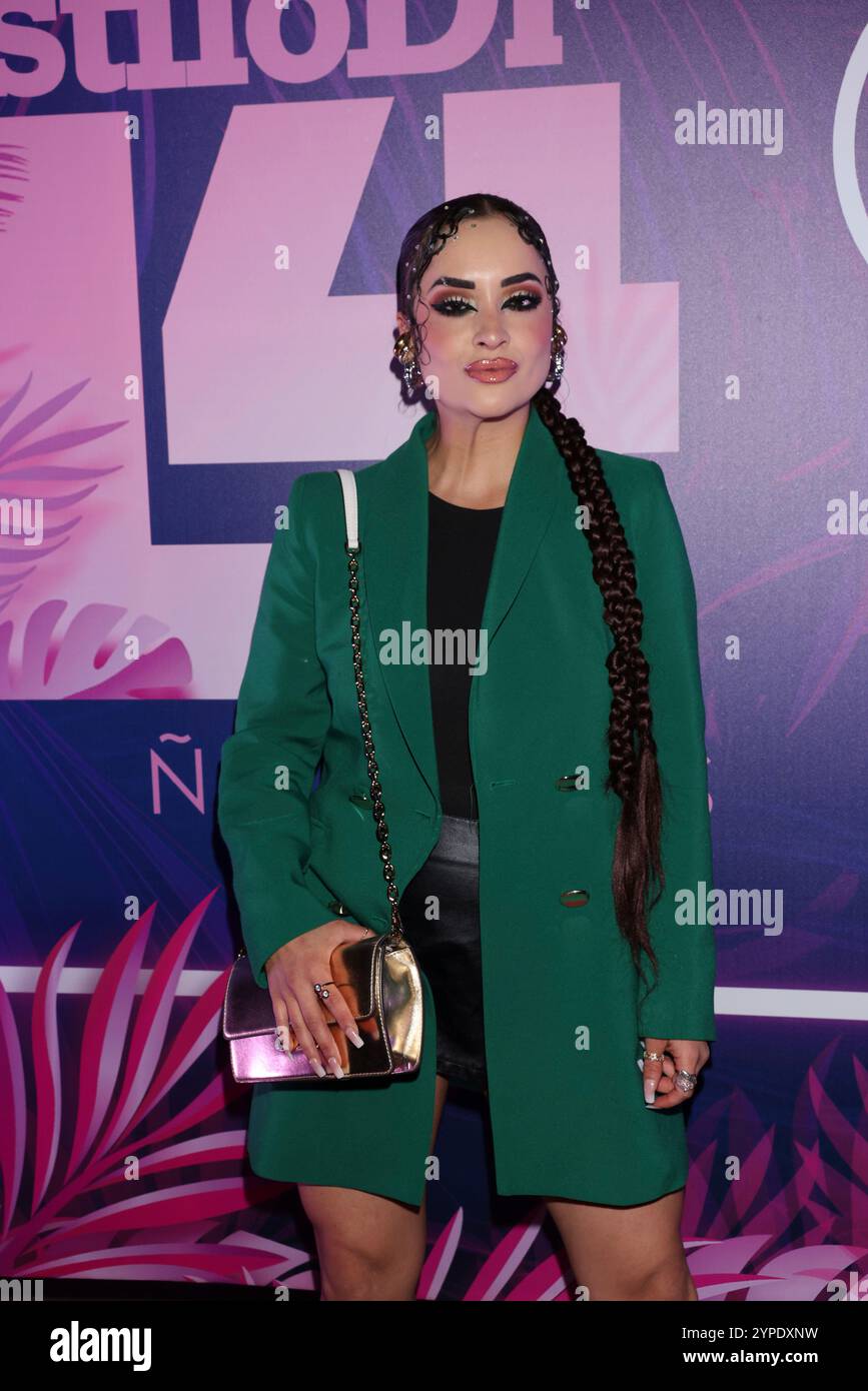 Scarlet Hernandez attends the pink carpet for 14th anniversary of ...