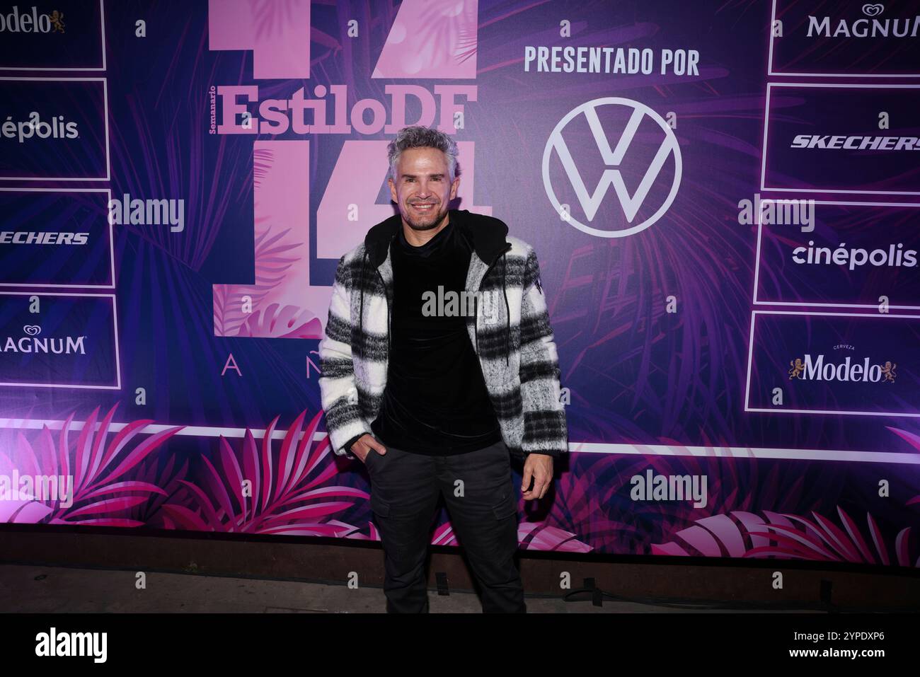 Julio Camejo attends the pink carpet for 14th anniversary of Estilo DF ...