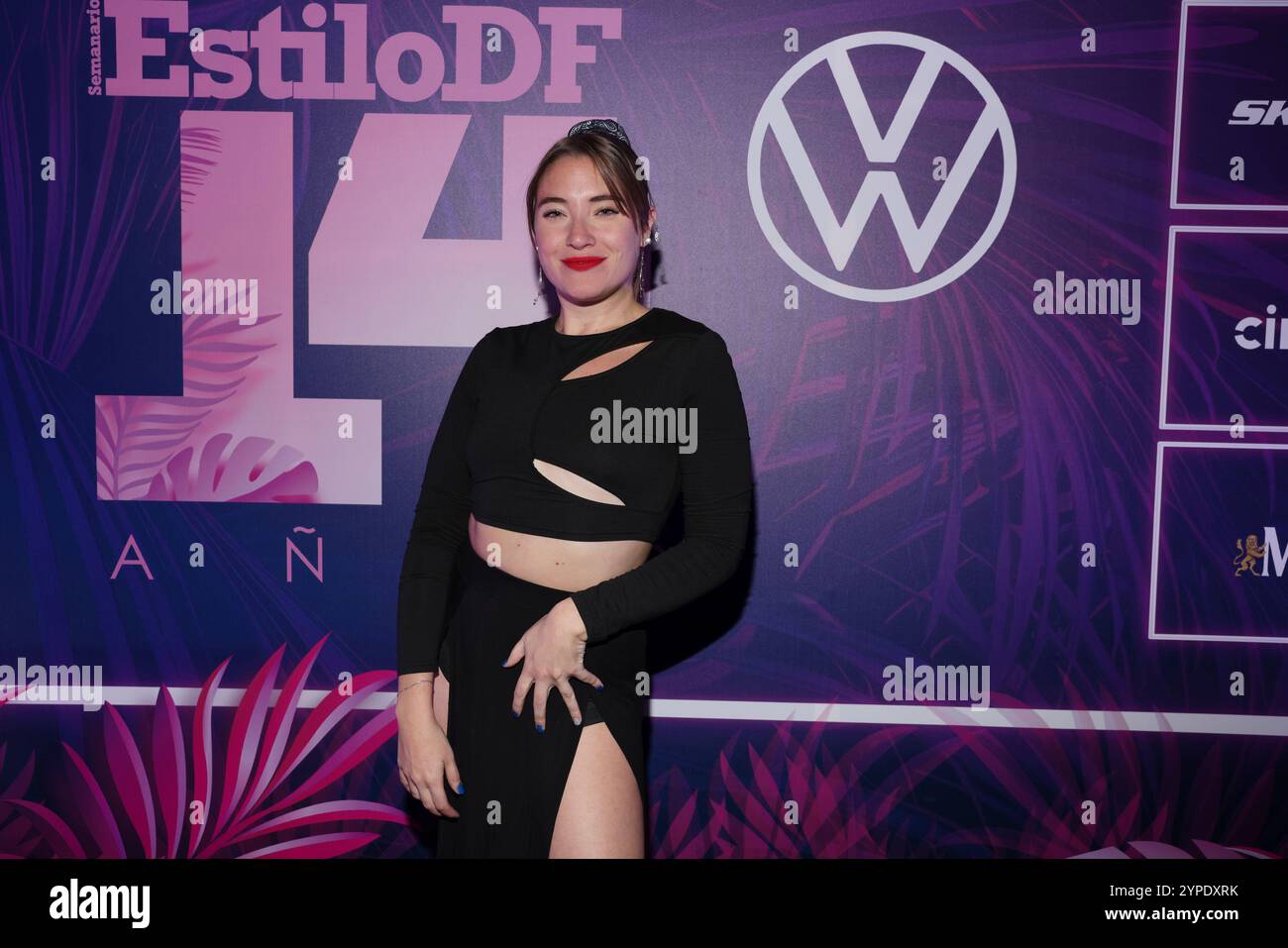 Mayte Fierro attends the pink carpet for 14th anniversary of Estilo DF ...