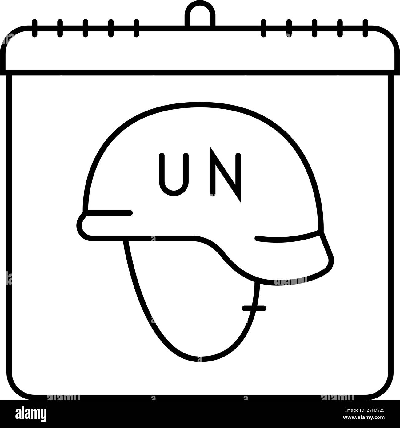 peacekeepers international day line icon vector illustration Stock ...