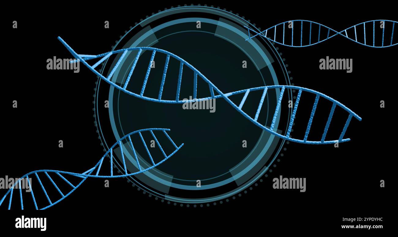 Processing scientific data dna strands hi-res stock photography and ...