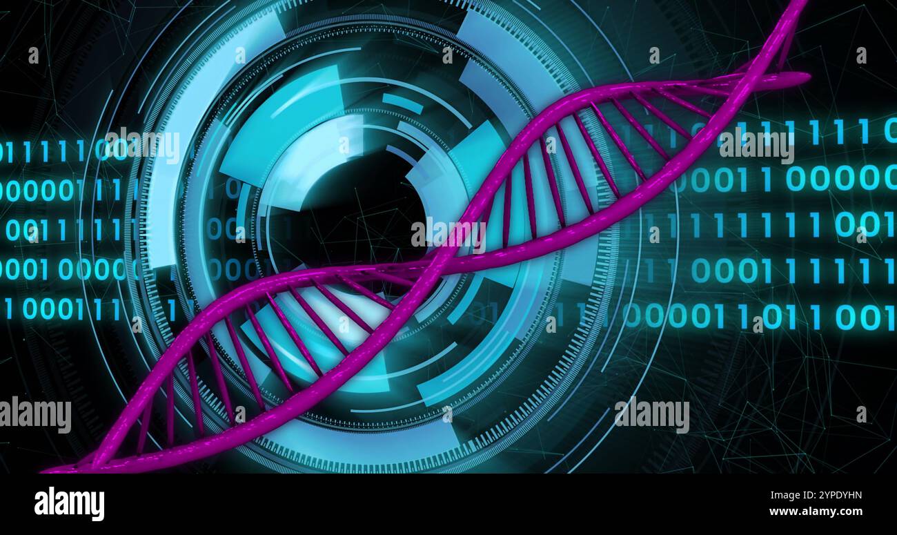 Scientific data processing dna strand hi-res stock photography and ...