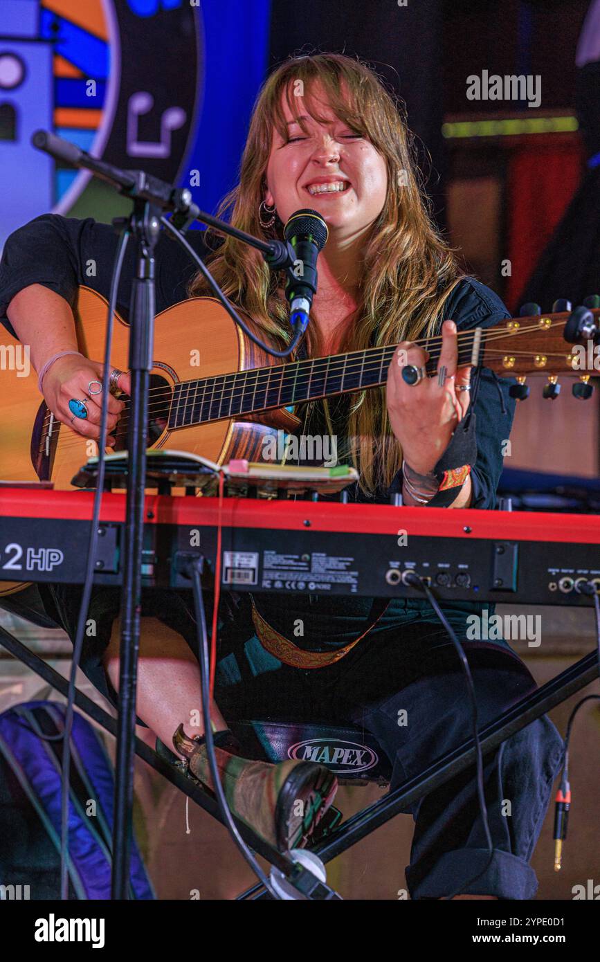Welsh musician Jodie Marie performing at the 2023 Upton-Upon-Severn ...