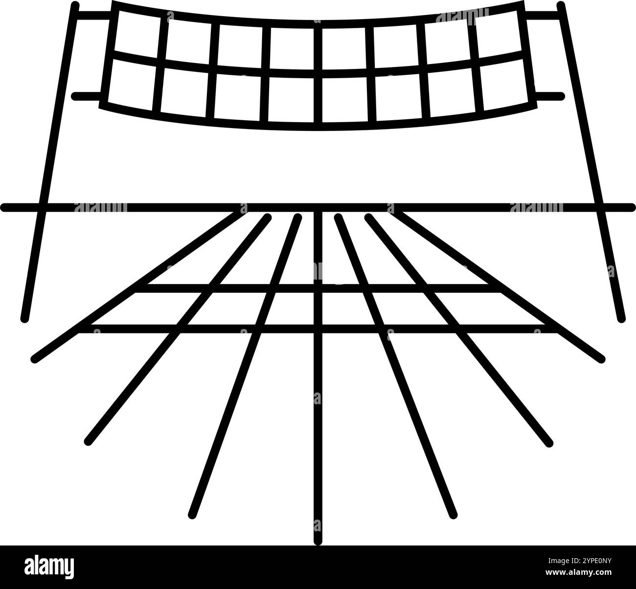 marathon finish line progress line icon vector illustration Stock ...