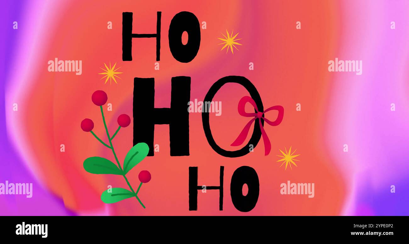 Image of ho text on colourful background Stock Photo - Alamy