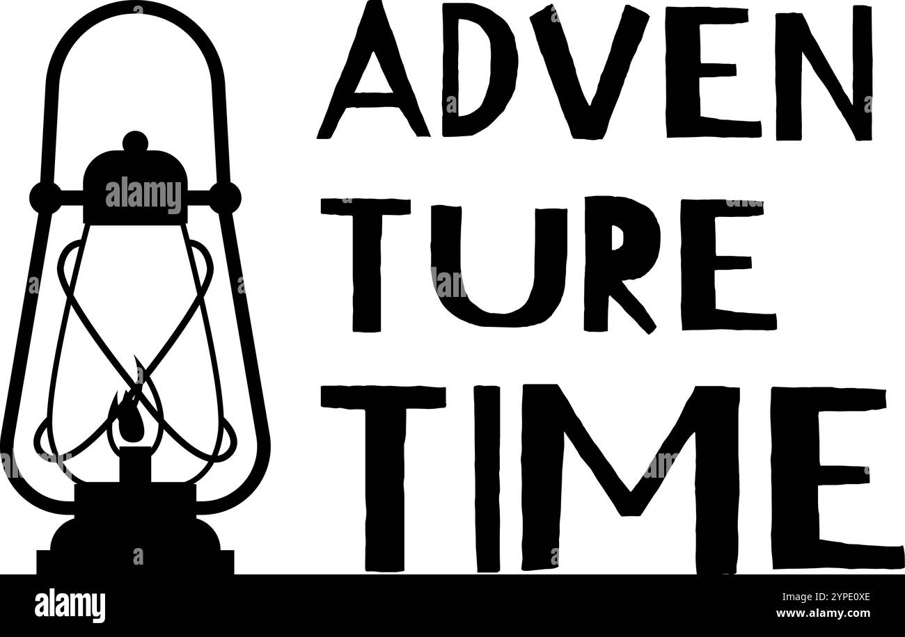 Adventure time camping Black and White Stock Photos & Images - Alamy