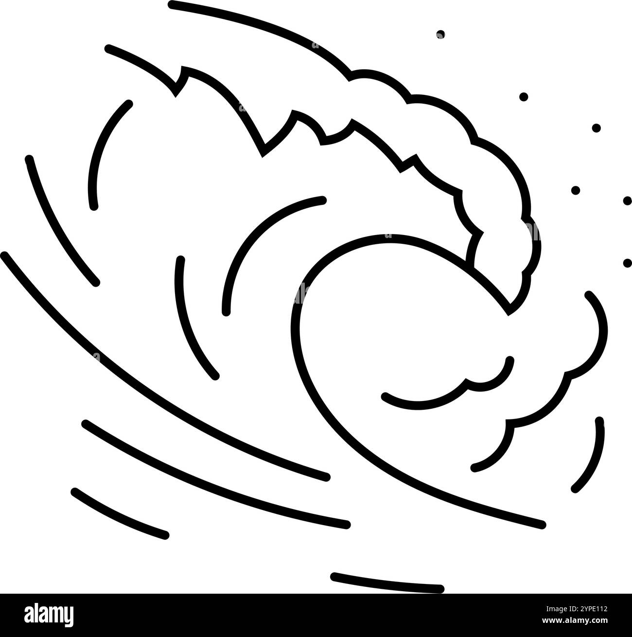 rising tide progress line icon vector illustration Stock Vector Image ...