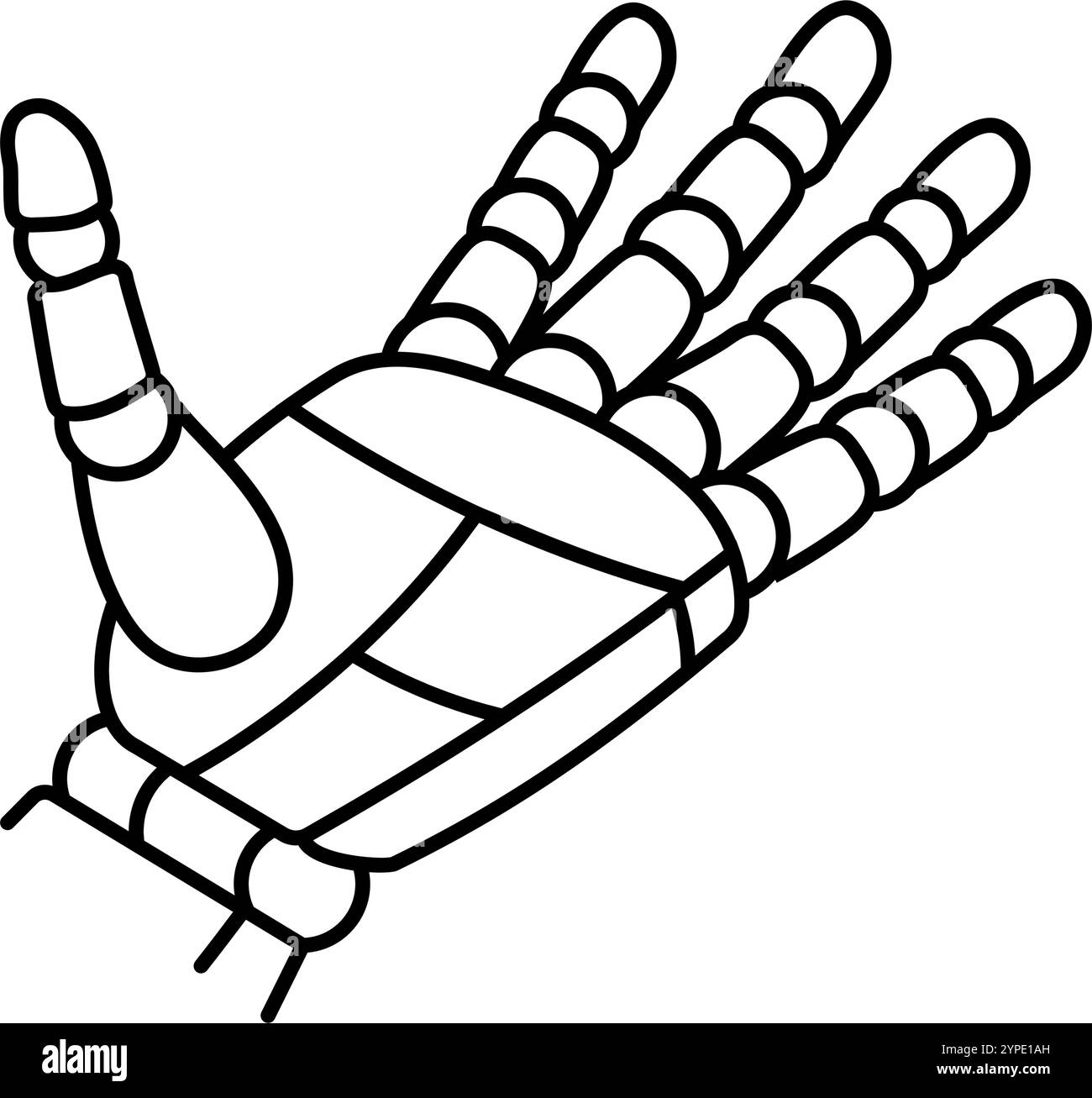 help robot hand gesture line icon vector illustration Stock Vector Image & Art - Alamy