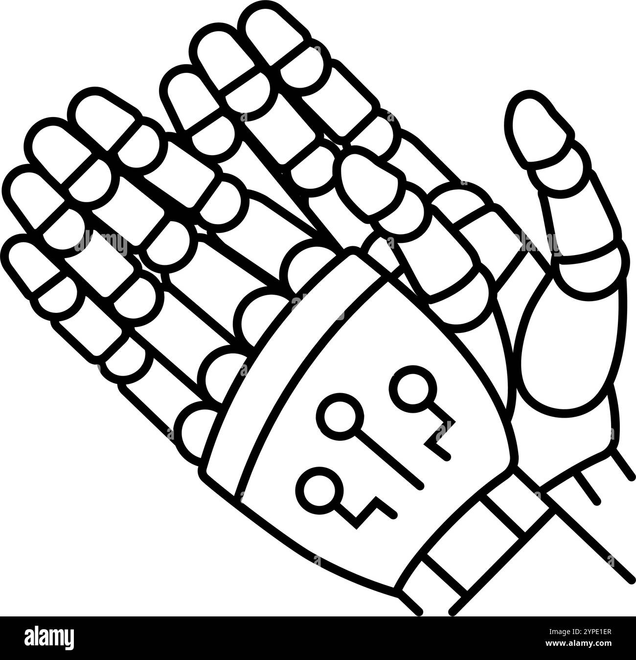 clap applause robot hand gesture line icon vector illustration Stock Vector Image & Art - Alamy