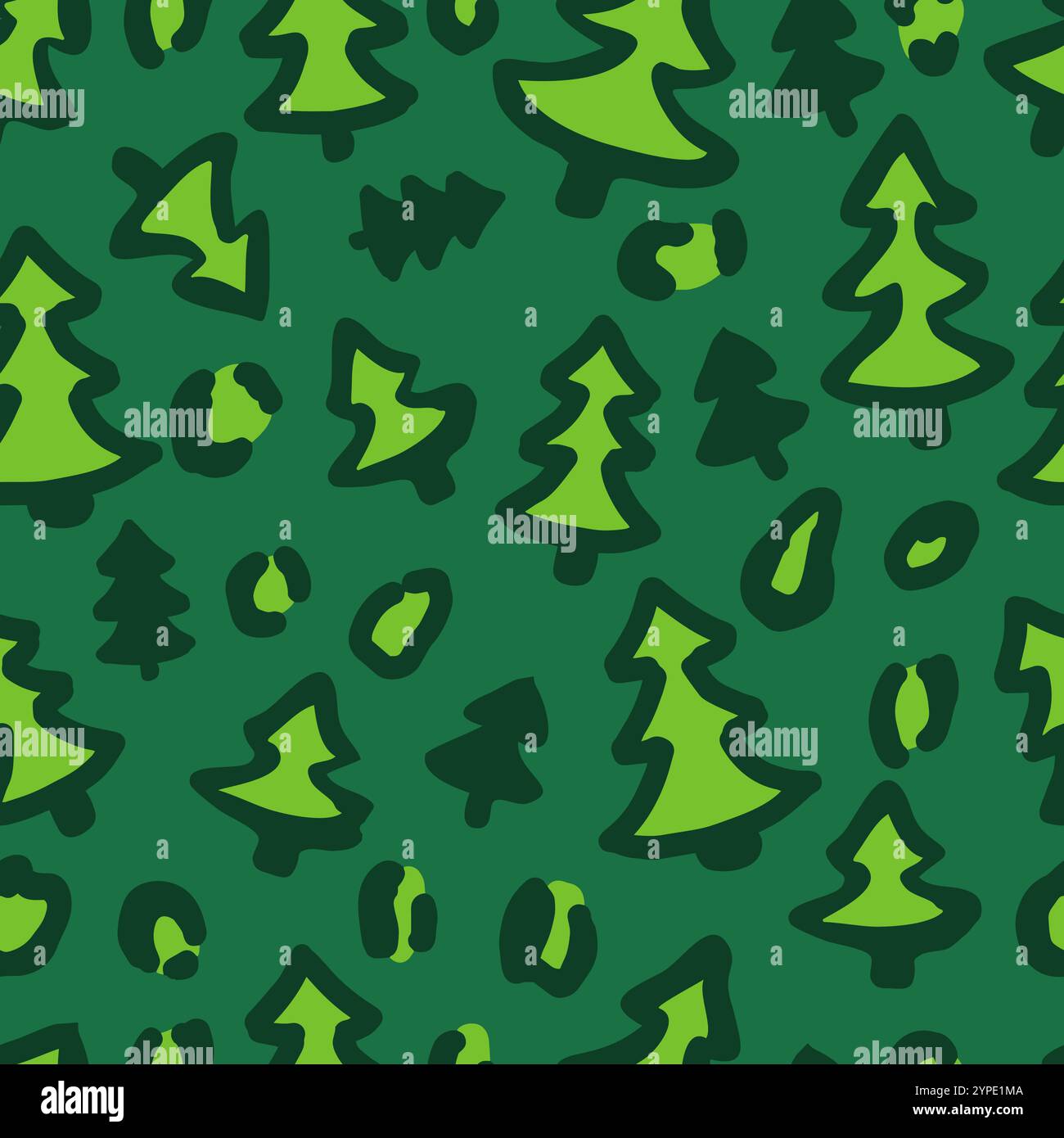 Christmas Leopard seamless pattern. Trendy animal print made of ...