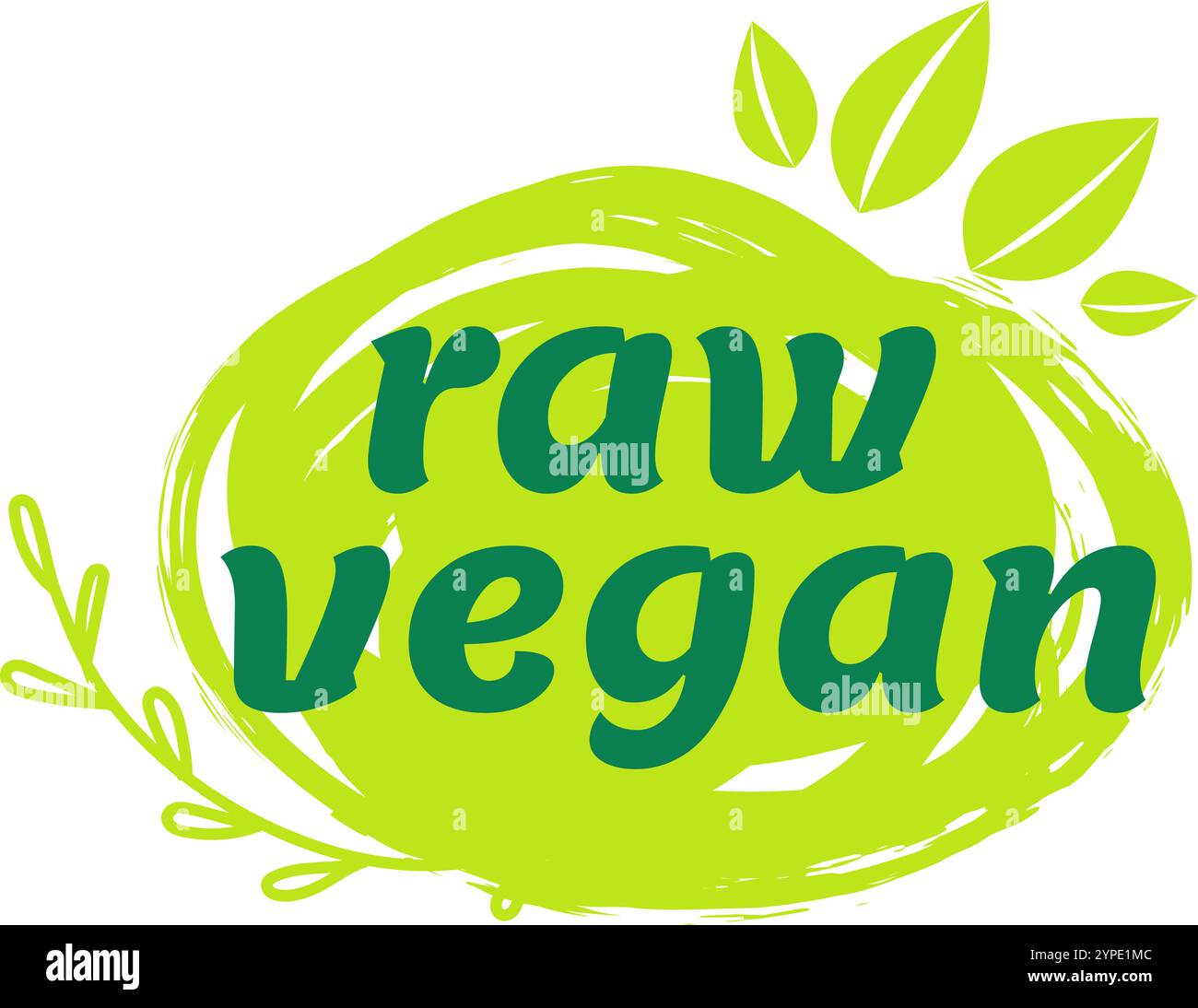 Embrace raw vegan lifestyle Stock Vector Images - Alamy
