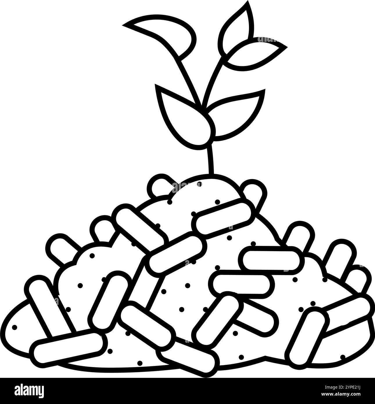 eco friendly wood pellets line icon vector illustration Stock Vector ...