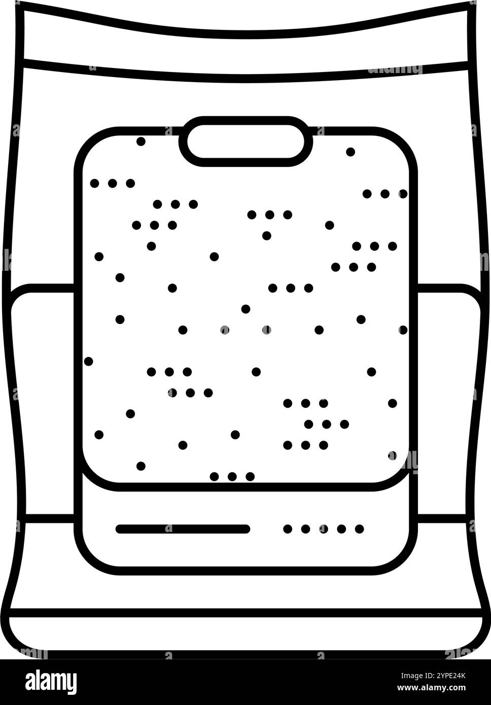 granules wood pellets line icon vector illustration Stock Vector Image ...