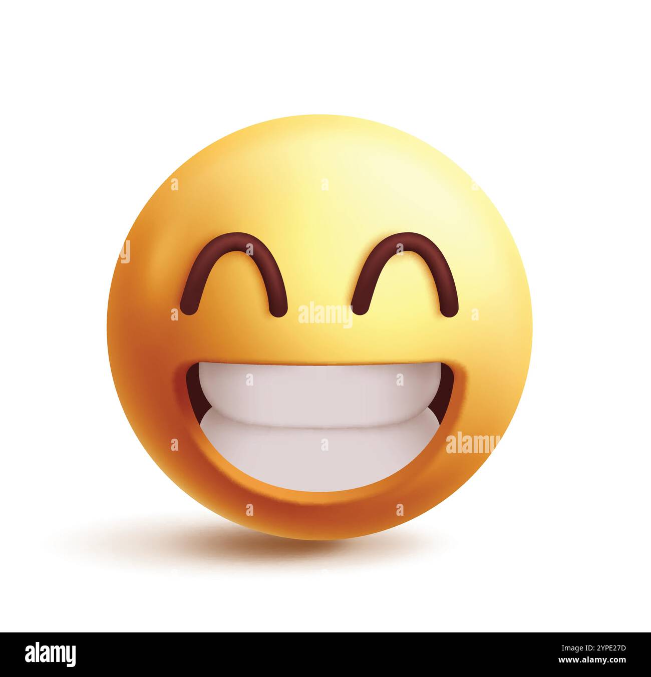 Grinning face emoticon hi-res stock photography and images - Alamy