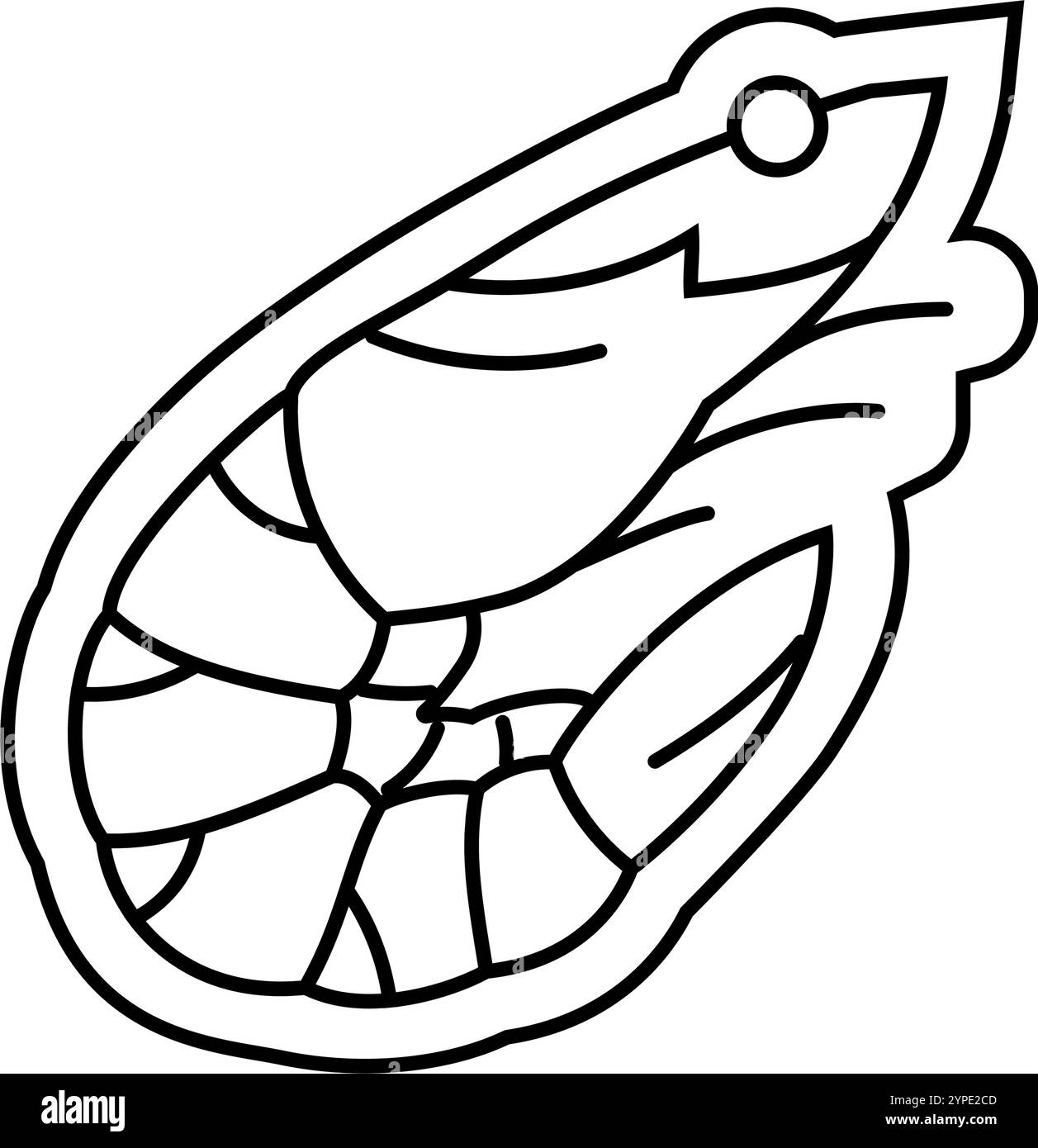 shellfish allergen free product food line icon vector illustration ...