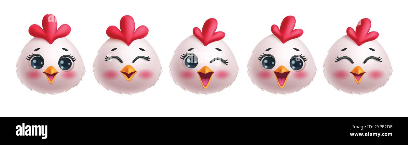 Happy blush face 3d Cut Out Stock Images & Pictures - Alamy