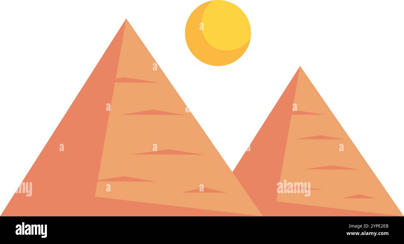 egyptian pyramids landmark Stock Vector Image & Art - Alamy
