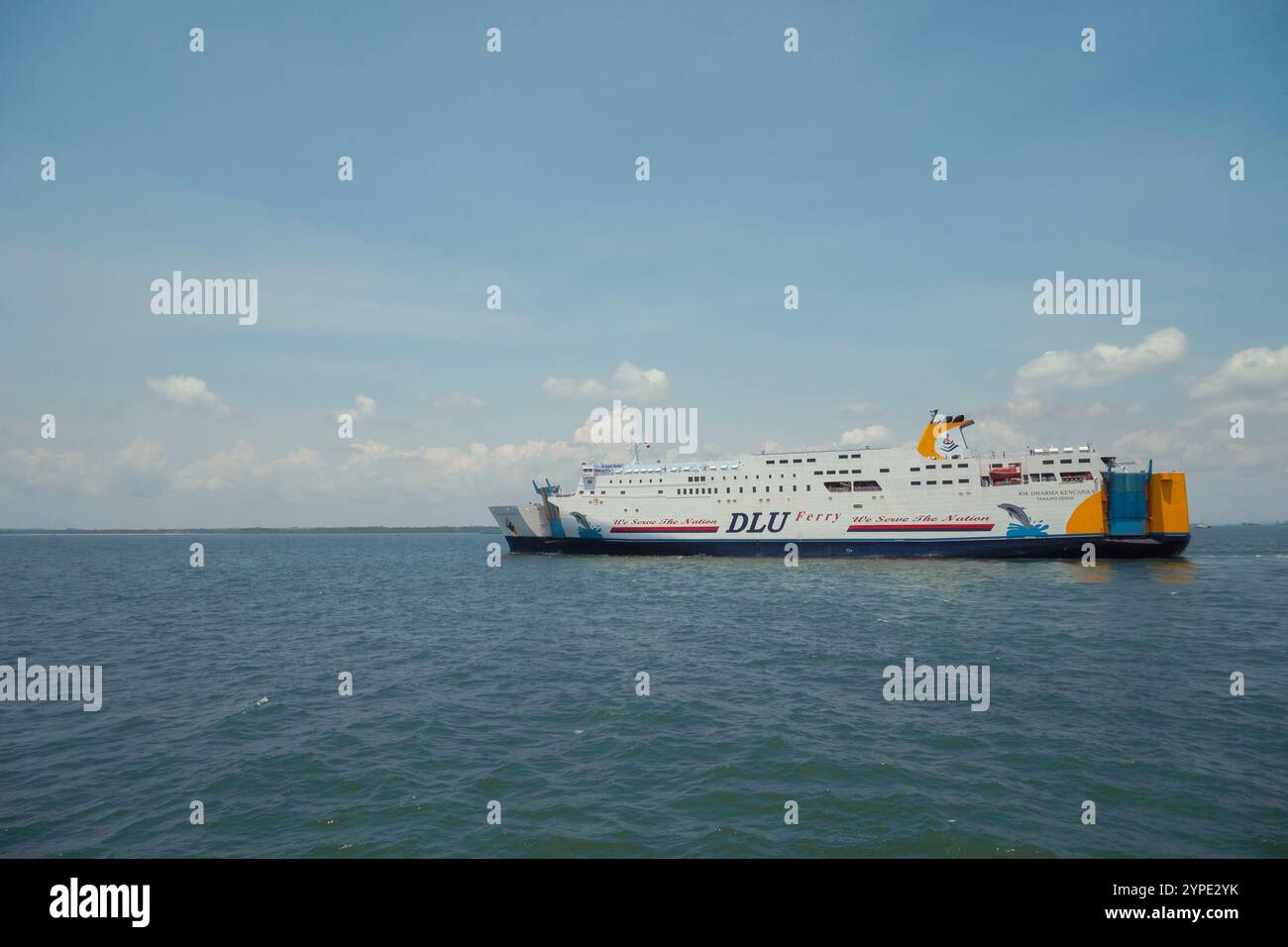 Passenger ship Dharma Samudera Utama or DLU is sailing from Semayang ...