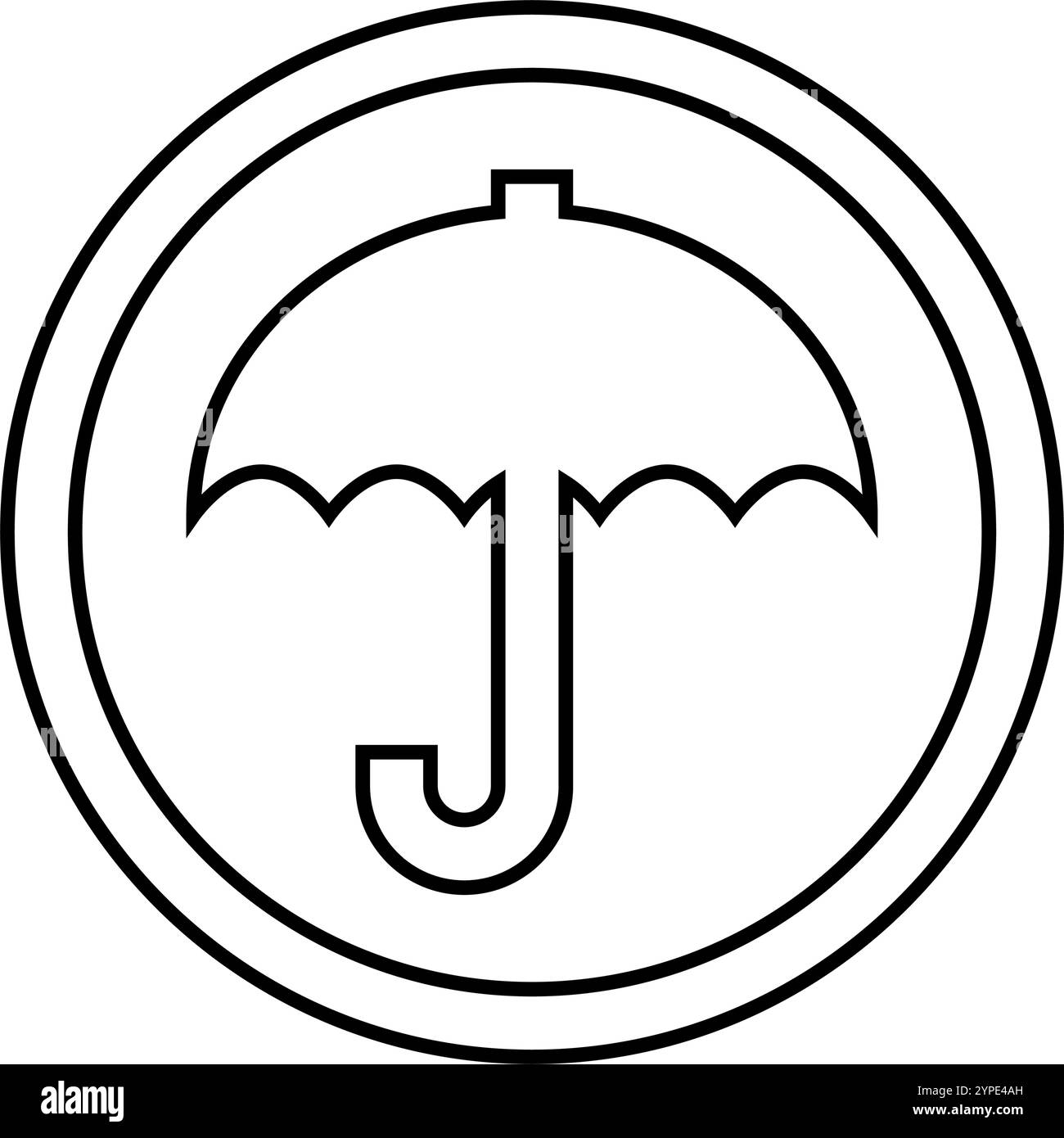 keep dry product label warning line icon vector illustration Stock ...