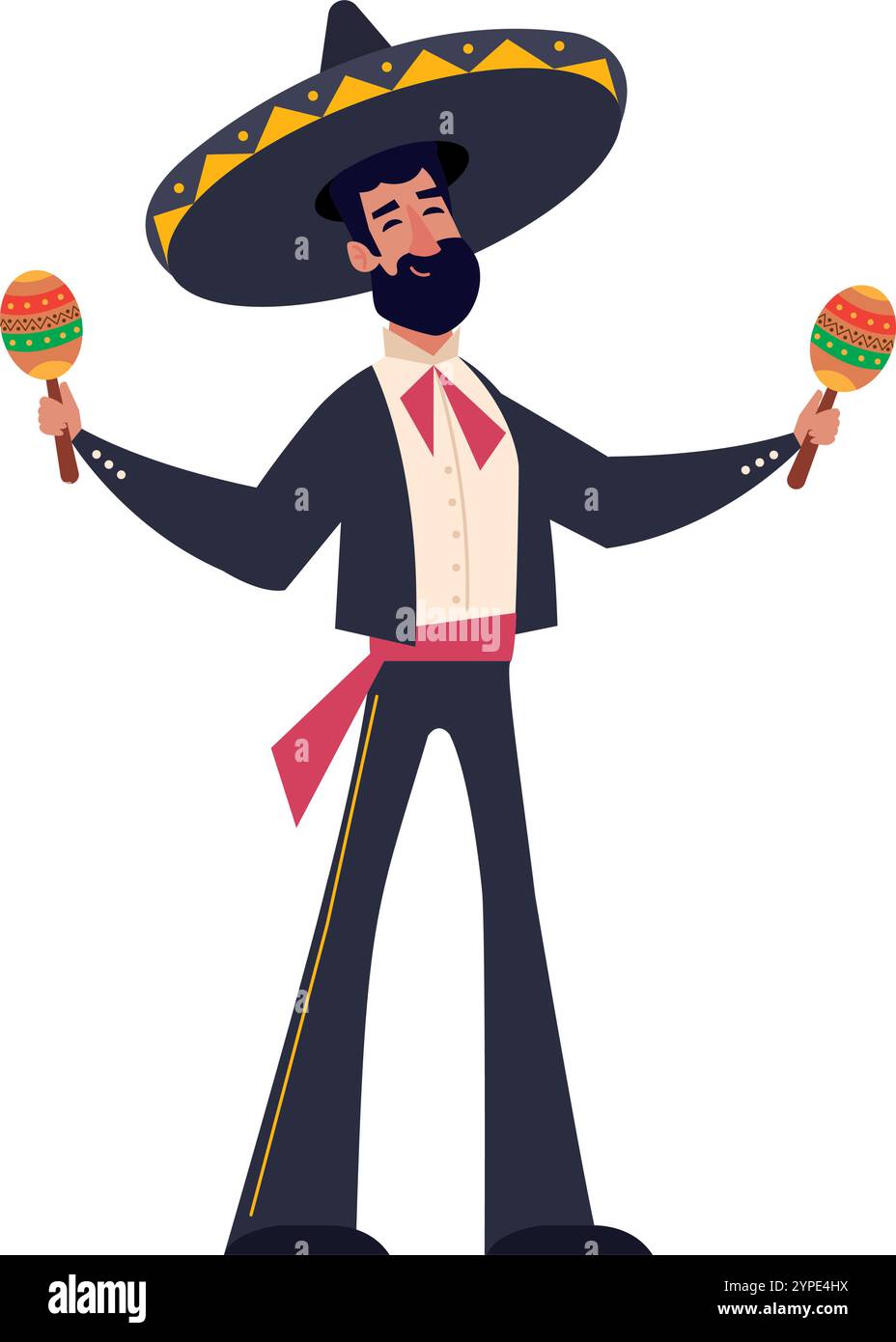 mexican mariachi with maracas Stock Vector Image & Art - Alamy