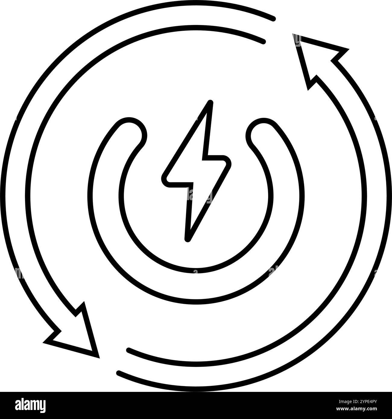 auto reset product label caution line icon vector illustration Stock ...