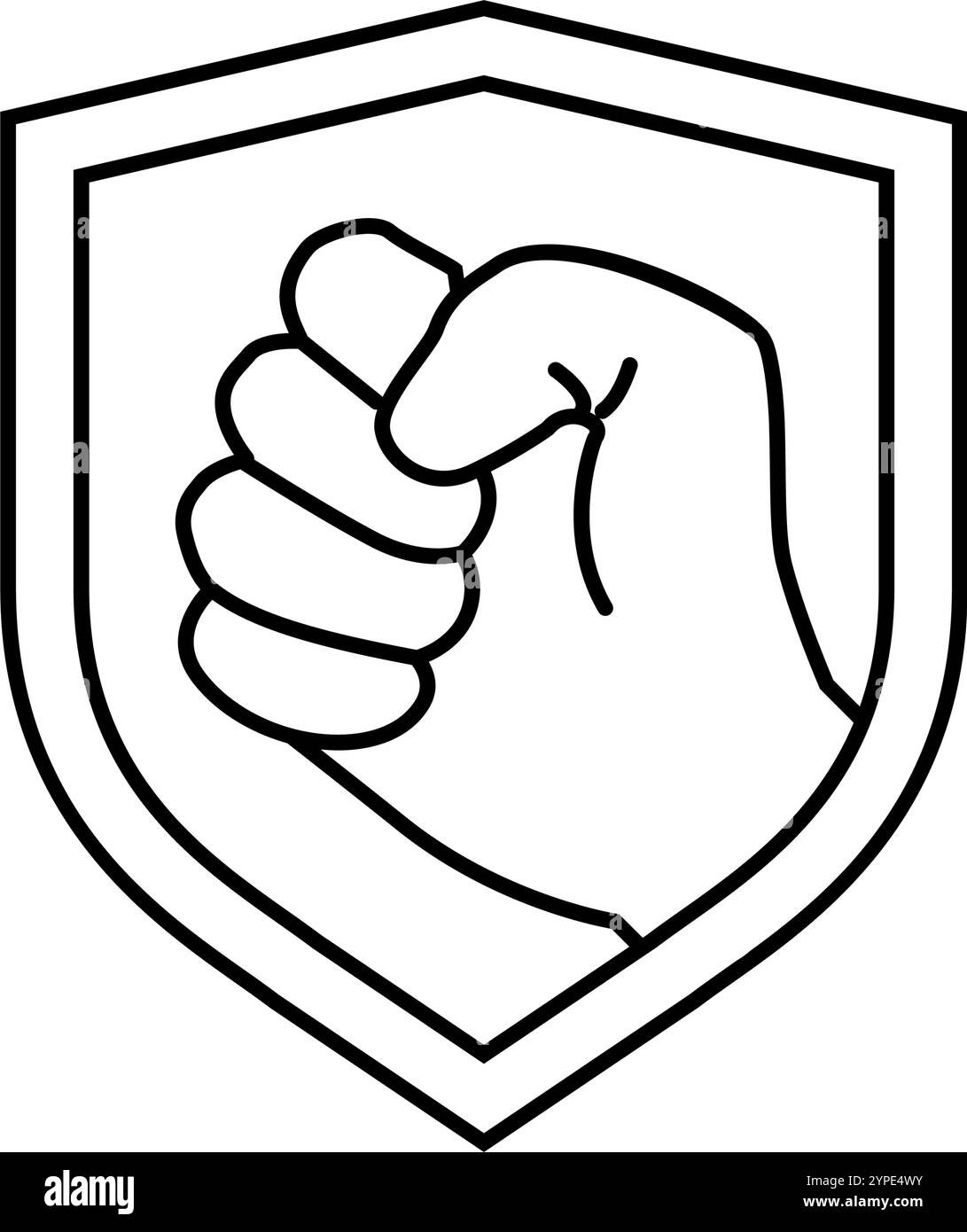 durability strong label product caution line icon vector illustration ...