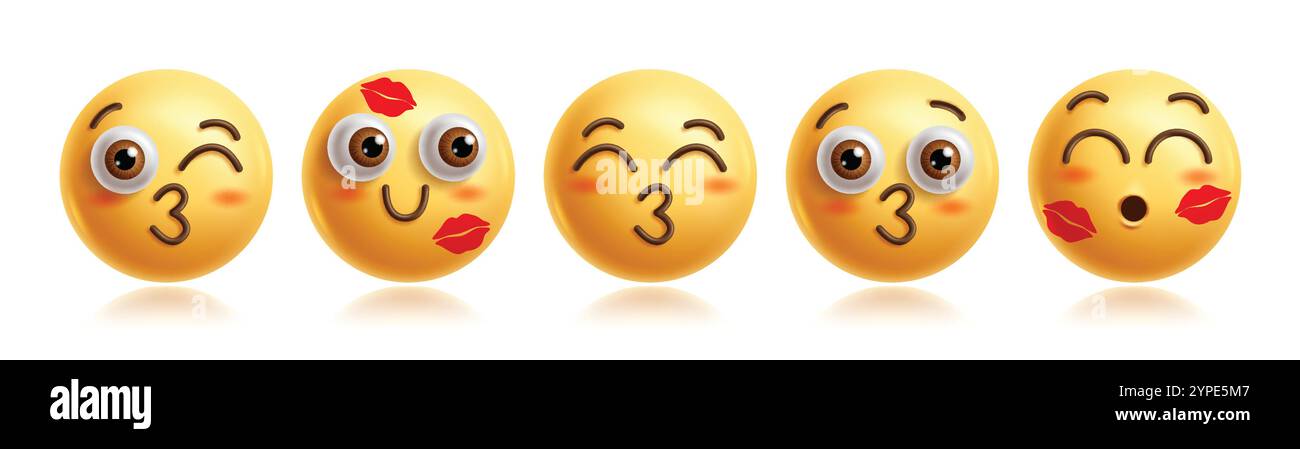 Happy blush face 3d Cut Out Stock Images & Pictures - Alamy