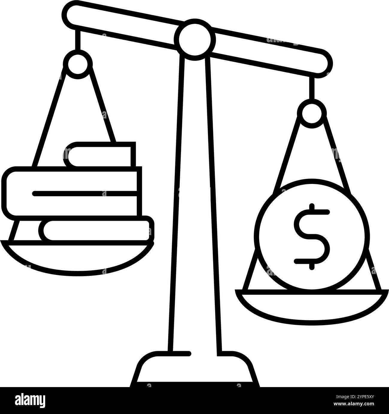 influence peddling money business cash line icon vector illustration ...