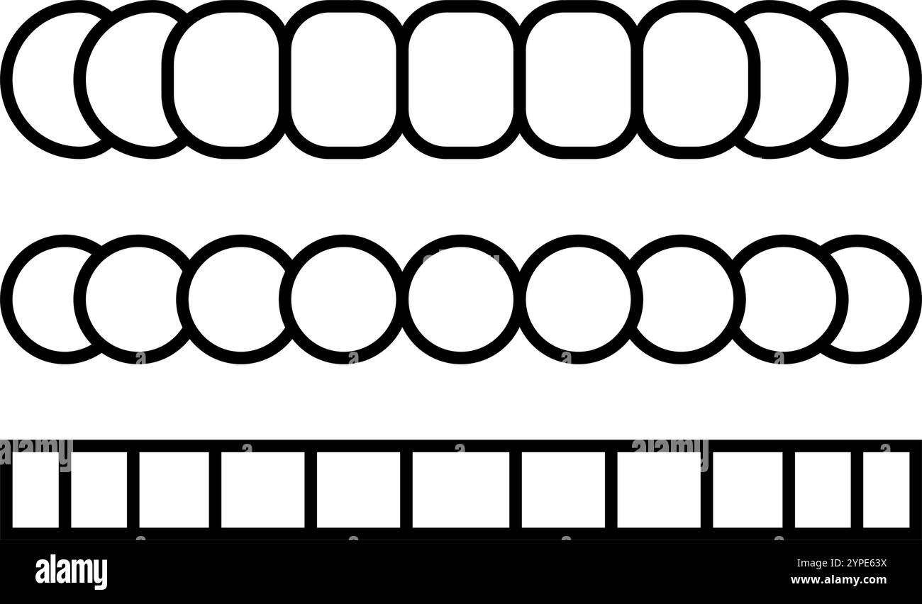 beaded bracelet diy fashion handmade line icon vector illustration ...