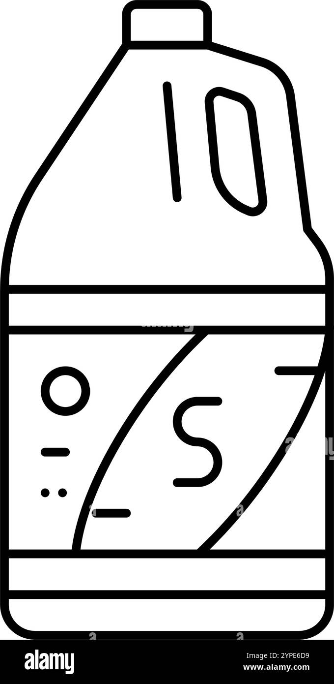 solvent dry cleaning line icon vector illustration Stock Vector Image ...