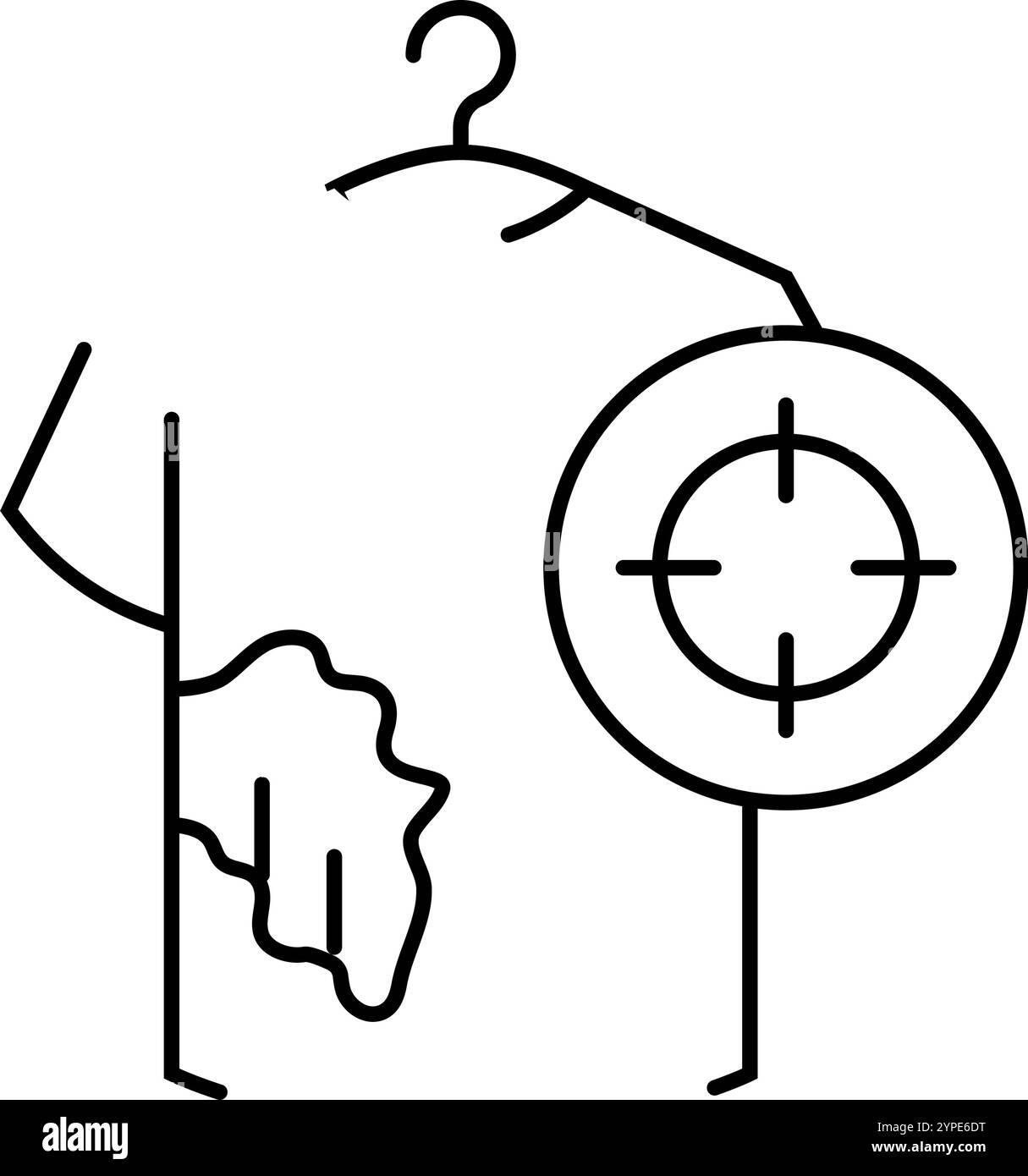 spot cleaning dry line icon vector illustration Stock Vector Image ...