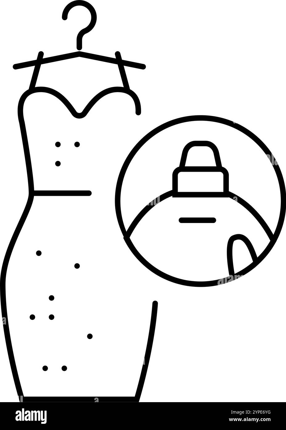 silk cleaning laundry wash line icon vector illustration Stock Vector ...