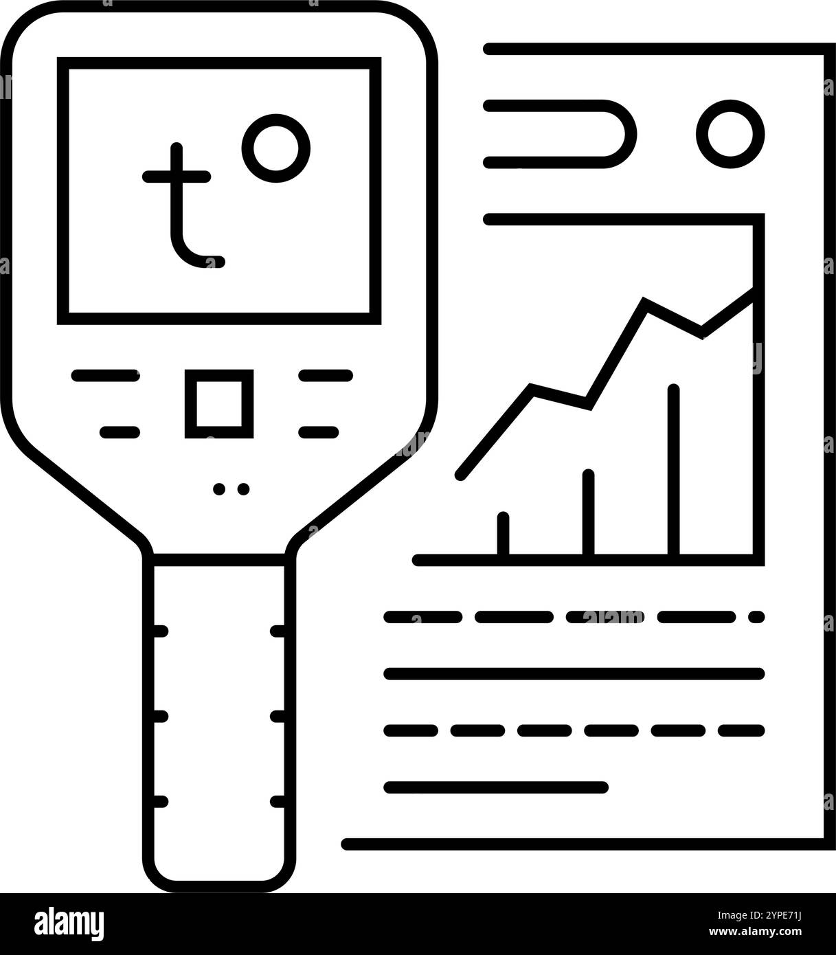 thermal audit energy line icon vector illustration Stock Vector Image ...
