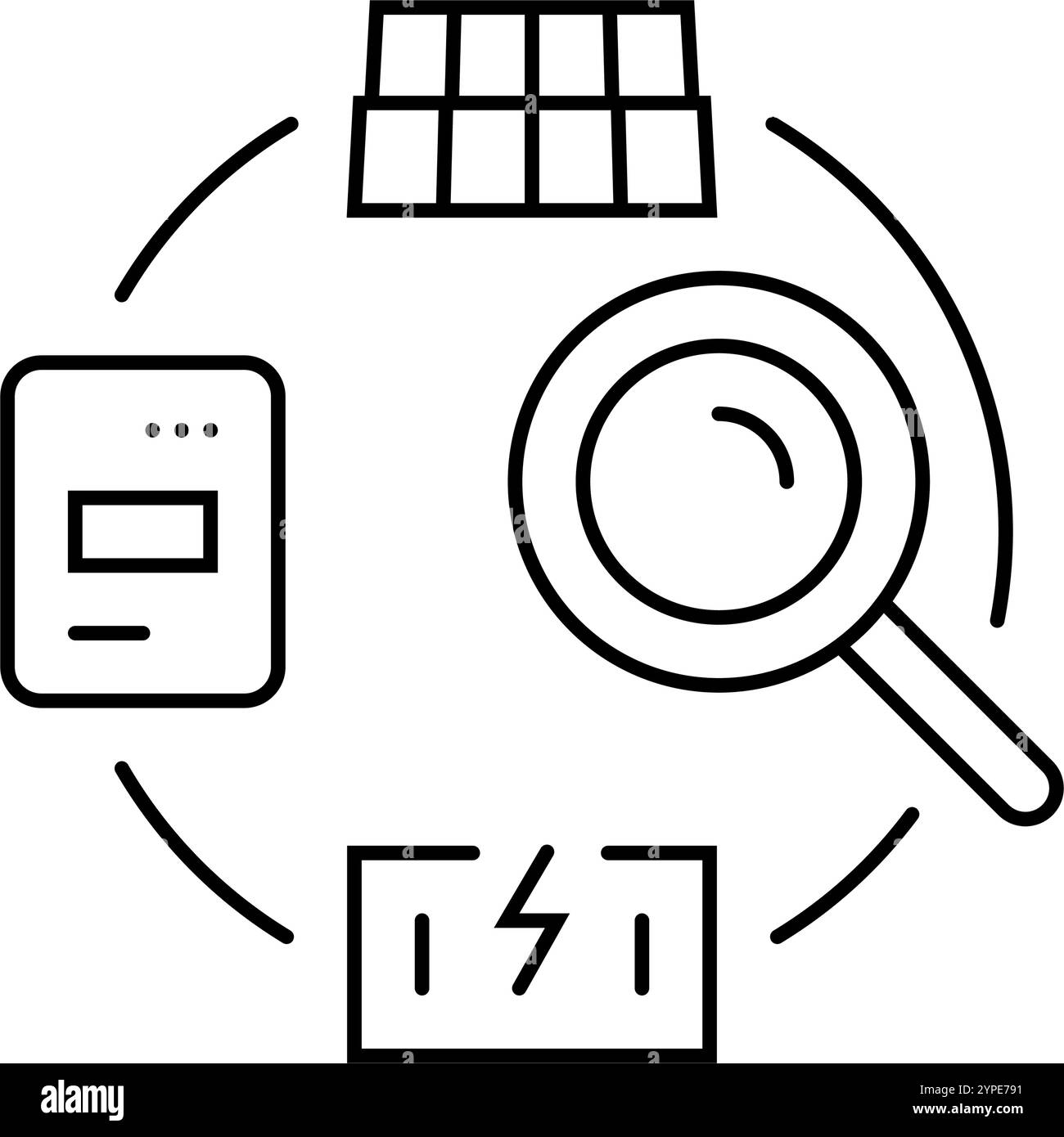 energy modeling audit line icon vector illustration Stock Vector Image ... energy modeling audit line icon vector illustration Stock Vector Image ...