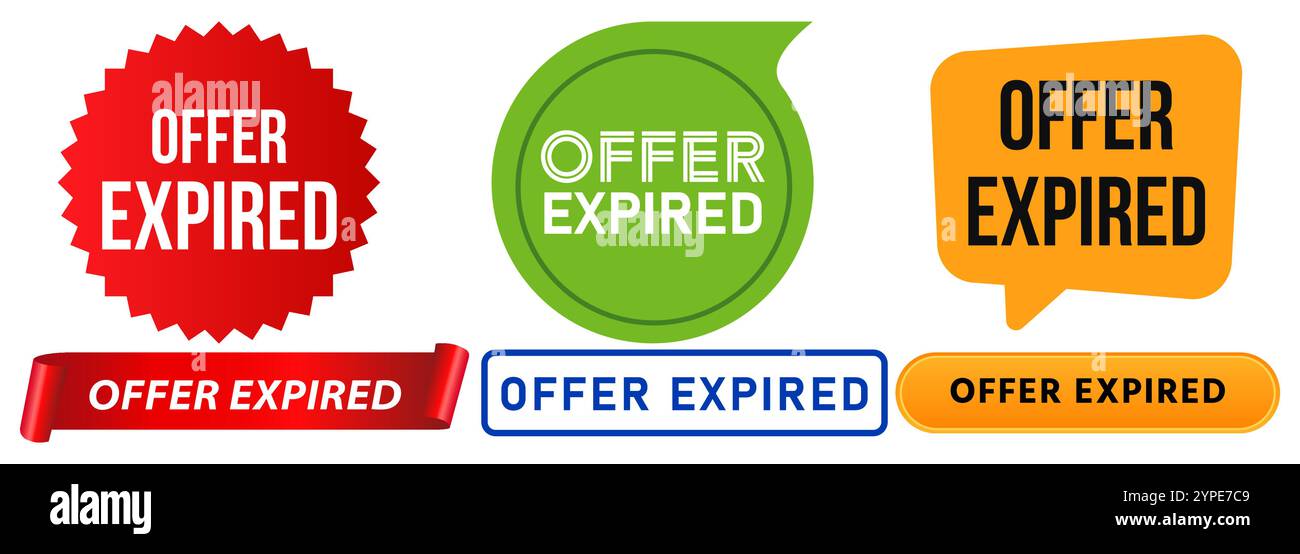 Expired badge hi-res stock photography and images - Alamy