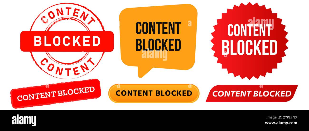Content blocked advertisement web censorship prohibited underage ...