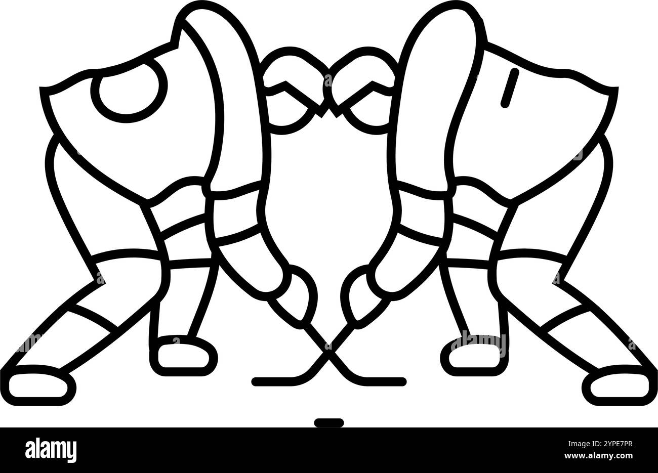 Hockey faceoff Stock Vector Images - Alamy