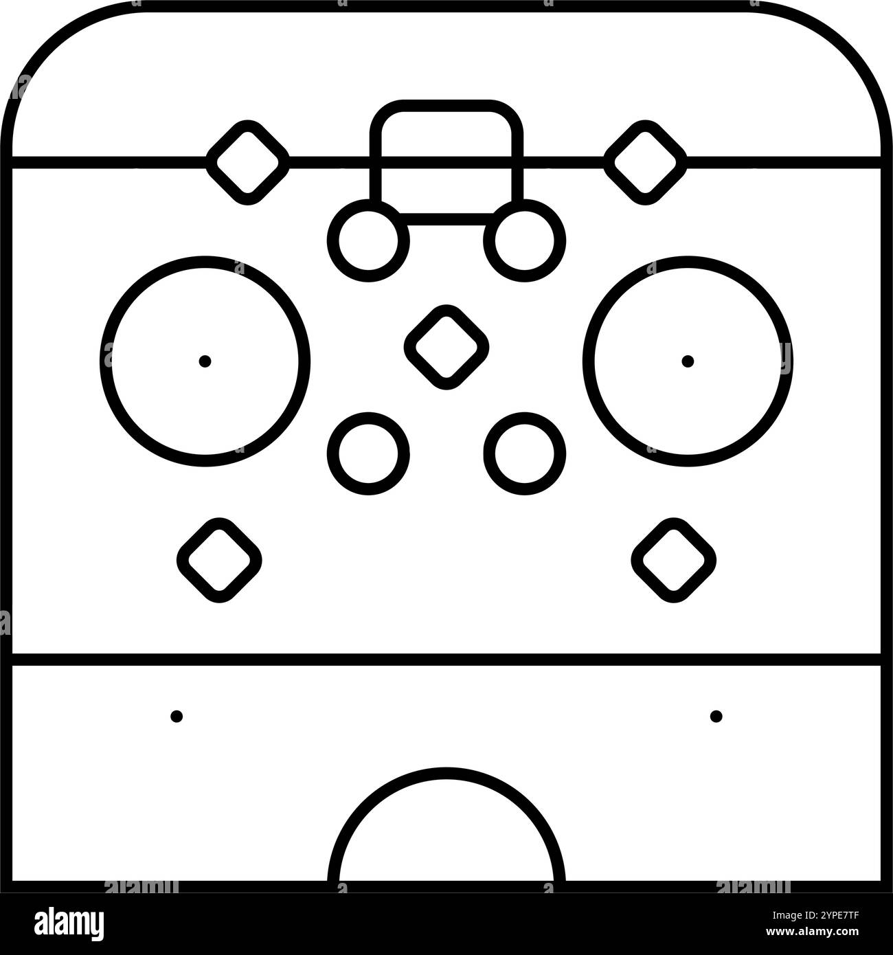 penalty kill ice hockey sport game line icon vector illustration Stock ...
