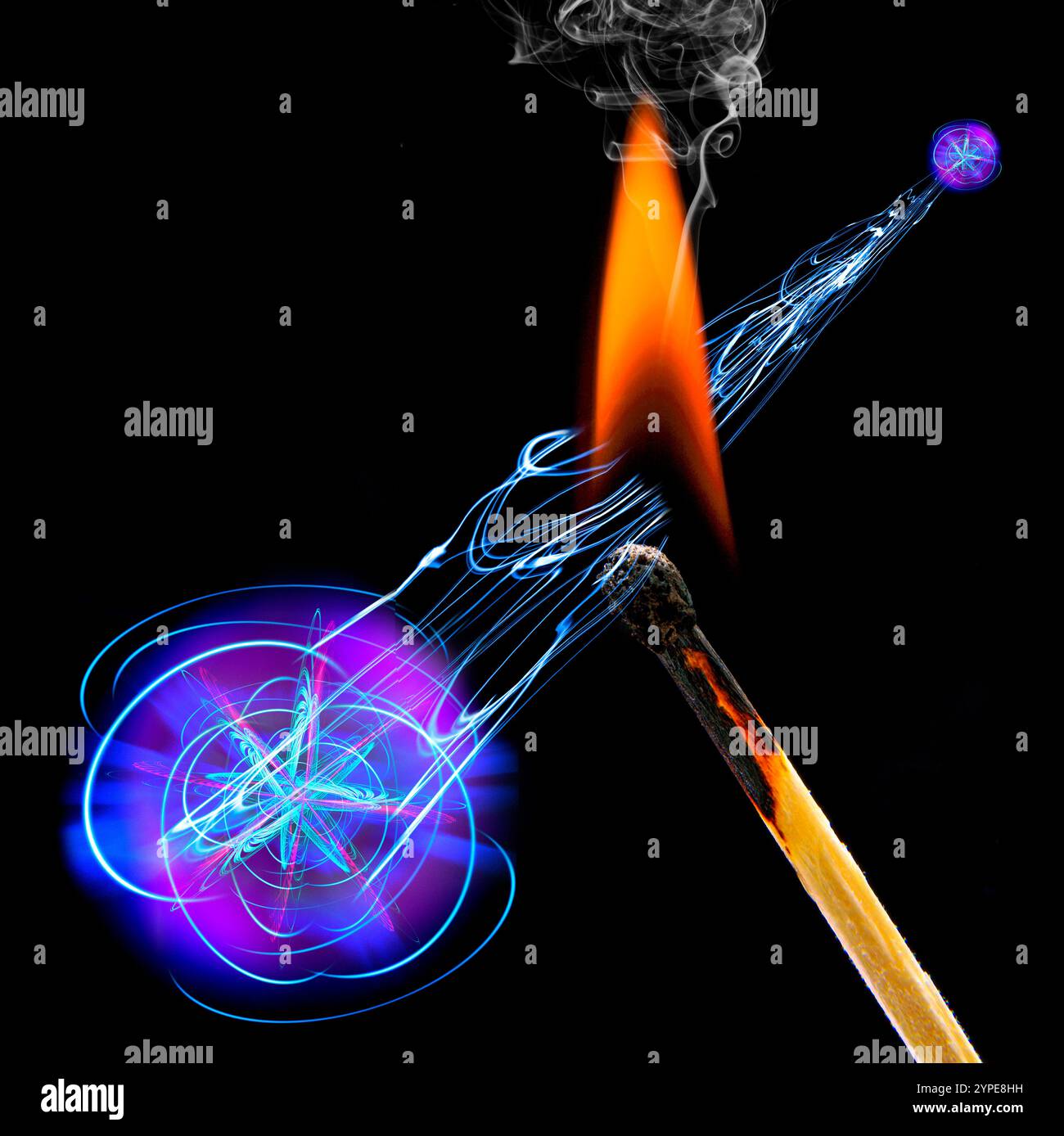Conceptual illustration of heat destroying quantum entanglement ...